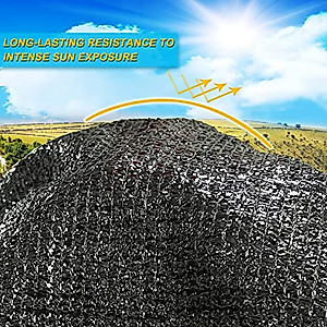 Shade Cloth - for Garden Plants Greenhouse 60-70% Outdoor Sun Shade Sunblock Shade Neting for Chicken Coop Plant Patio Pergola Shade Cover(6x3ft)