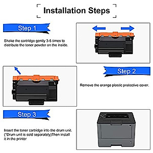 (2 PK,Black) TN820 TN-820 High Yield Compatible Toner Cartridge Replacement for Brother DCP L5600DN L5500DN L5100DN L5650DN L6200DW HL L6200DW L6250DW /DWT L6400DW /DWT L5200DW L6300DW Printer