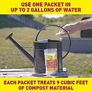 MaxWorks 80699 Compost Bin Tumbler for Garden and Outdoor, 42 Gallon Capacity, Black & Green Pig Compost Accelerator Converts Yard Waste to Fertile Humus in 30 Days and Helps Control Odors Associated