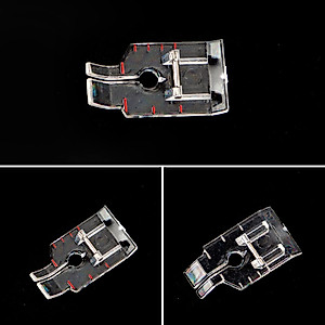 2PCS Clear View 1/4" (Quarter Inch) Sewing Machine Quilting Presser Foot Fits Most Low Shank Snap-On Singer, Brother, Babylock, Euro-Pro, Janome, Kenmore, White, Juki, New Home and More