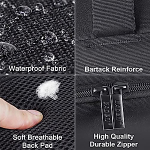 CADeN Camera Backpack Professional DSLR Bag with USB Charging Port Rain Cover, Photography Laptop Backpack for Women Men Waterproof, Camera Case Compatible for Sony Canon Nikon Lens Tripod Accessories