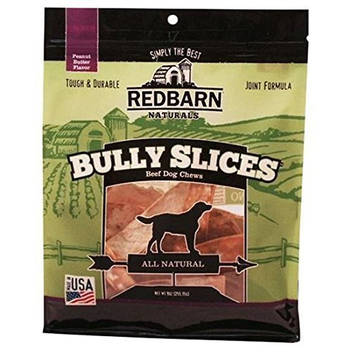 Redbarn Bully Slices for Dogs | Highly Palatable, Long-Lasting Natural Dental Treats with Functional Ingredients, 9 oz. (Pack of 4) - Variety Pack