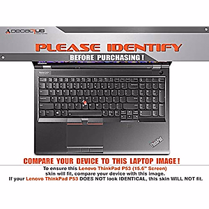Decalrus - Protective Decal Skin Sticker for Lenovo ThinkPad P53 (15.6" Screen) case Cover wrap LEthnkpd15_P53-182