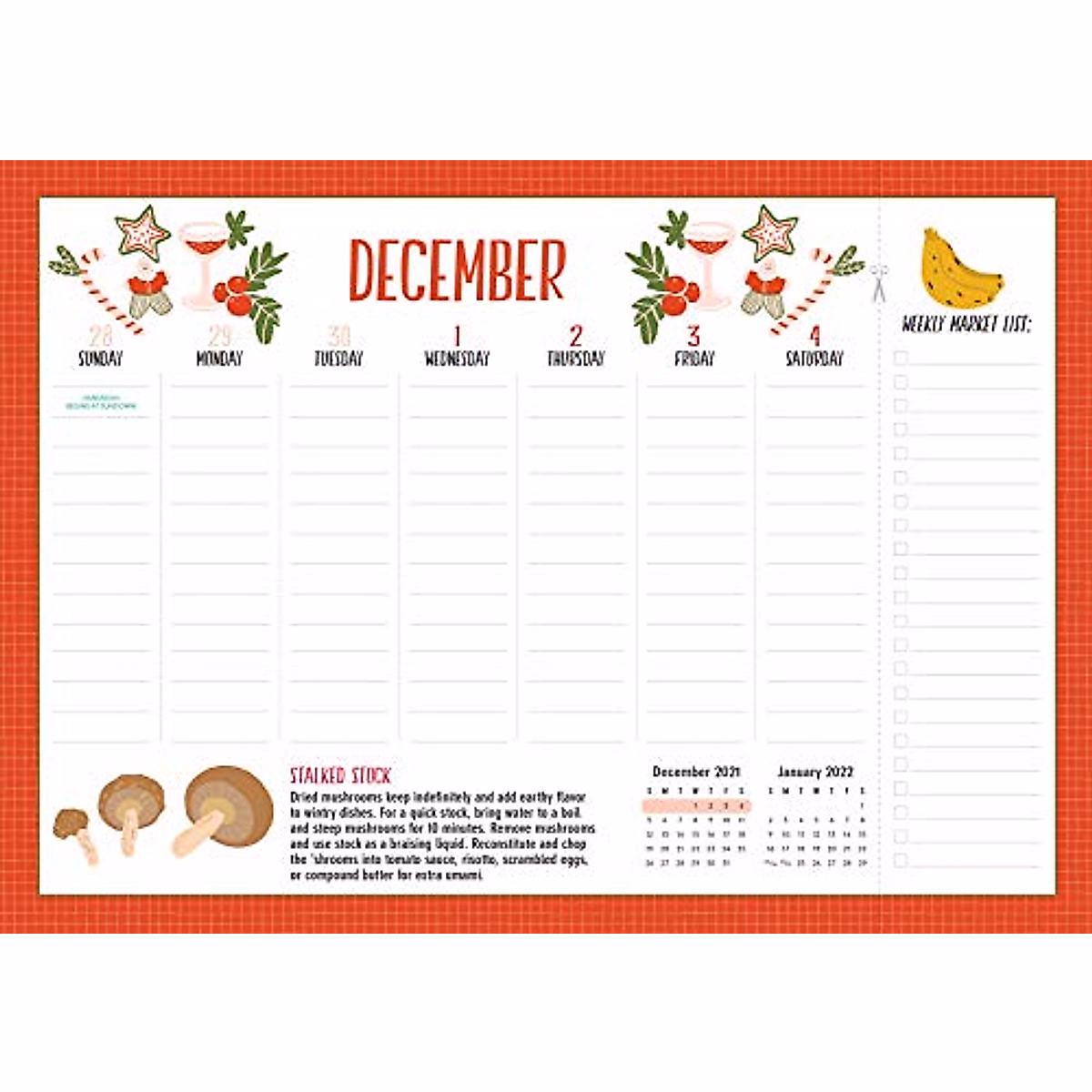 The Kitchen Companion Page-A-Week Calendar 2021
