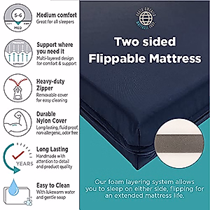 Western Road Sleeper Multi-Density Foam Truck Mattress, 86" x 36" x 5"