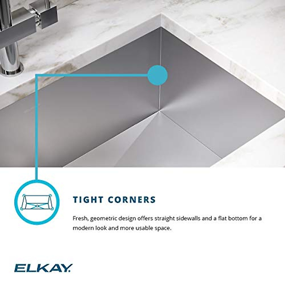 Elkay Crosstown 16 Gauge Stainless Steel 16" x 18-1/2" x 10", Single Bowl Undermount Sink Kit , Polished Satin - EFU131610TC