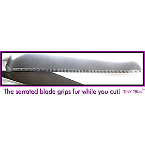 Tiny Trim 4.5" Ball-Tipped Scissor for Dog, Cat and all Pet Grooming - Ear, Nose, Face & Paw - Scaredy Cut's small Safety Scissor