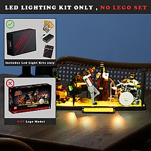 Xunsan LED Light Kit for Lego Jazz Quartet 21334 Building Blocks, Lighting Kit Designed for Lego 21334 Set, Standard Version - NOT Included Lego Model