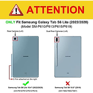 i-original Kids Case for Samsung Galaxy Tab S6 Lite 10.4 inch 2022/2020 Model (SM-P610/P613/P615/P619) - Shockproof Kids Bumper Cover Handle Stand EVA Case(Blue)