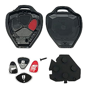 4 Button Replacement Key Fob Cover Case fits for Toyota Scion TC RAV4 2008-2013 Avalon 2007-2011 Camry 2008-2013 Corolla 2009-2014 Venza Key Fob Shell (2PCS)