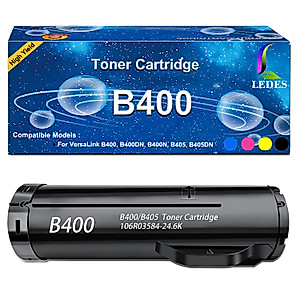 Ledes B400 Toner Cartridge High Yield 24,600 Pages, Compatible for Xerox Part#: 106R03584 Replacement for Versalink B400 B400N B400DN B405 B405DN (1 Pack, Black)