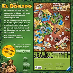 Ravensburger The Quest for El Dorado: Golden Temples Adventure Family Game - Engaging Brain Teaser | Ideal for Ages 10 & Up | High Replay Value | Game of The Year 2017 Finalist