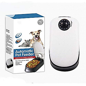 ZZK Automatic Pet Feeder Dog Timer Feeder Cat and Dog Pet Dry Food Dispenser Washing Bowl Convenient Dog Cat Feeding Bowl 48-Hour Timer