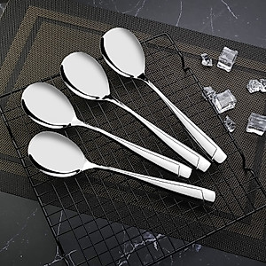 Xyskin 6-Piece Serving Spoon Set, Stainless Steel Large Tabletop Serving Spoon