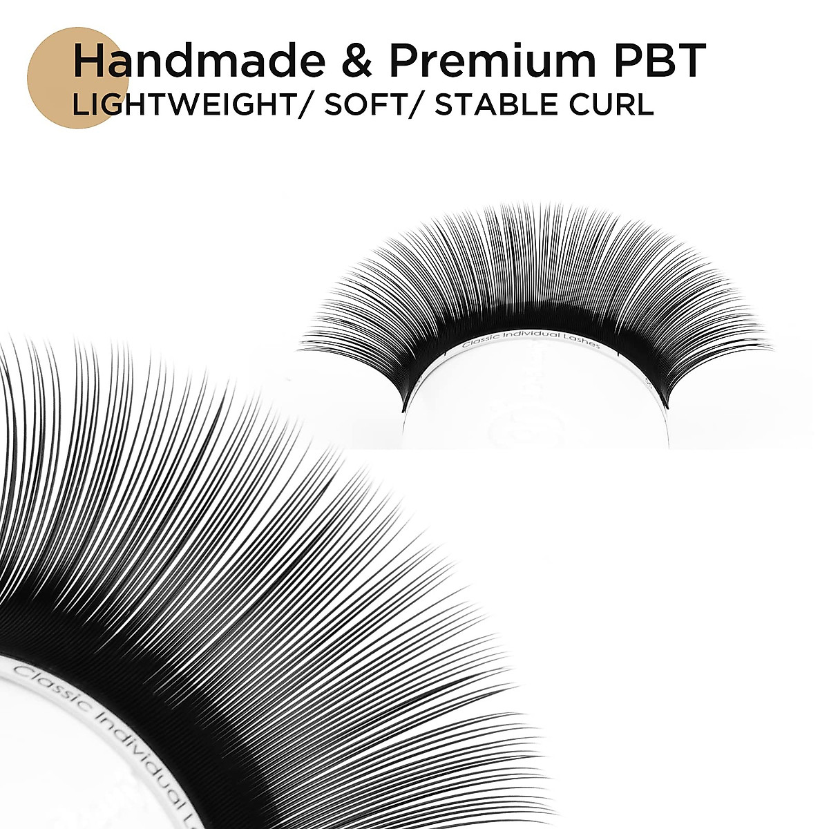 LASHVIEW Eyelash Extensions,Individual Lashes, Premium Single &Classic Lashes,0.15 Thickness C Curl 8-15mm Mixed Tray,Natural Semi Permanent Eyelashes,Soft Application-Friendly, Lashes