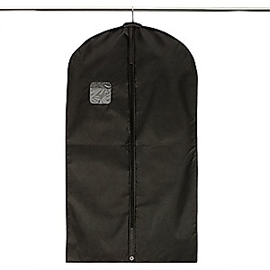 Fu Global Garment Bag Covers for Luggage, Dresses, Linens, Storage or Travel 42" Suit Bag with Clear Window Pack of 5