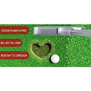 LEAGY Timeless Classic Golf Putter 35" Length - Putt Putt Style Two-Way Head and Premium Rubber Grip for Male & Female Right or Left Handed Golfers