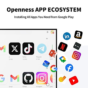 Smartboard, Tiburn HUB 55" S2 4K UHD Rotating Adaptive Nano Capacitive Smart Writing Board with Screen Mirroring from Android and iOS for Conference Live Streaming Home Advertising Display