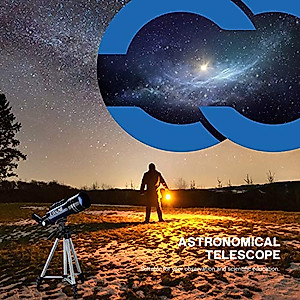 ESSLNB Telescope for Kids, 70mm Aperture Refractor Telescopes (15X-180X) for Astronomy Beginners, Portable Travel Telescope with Phone Adapter & Adjustable Tripod-Astronomy Gifts for Kids