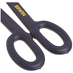 IRWIN Tin Snip, Flat Blade, 12-inch (22012) , Blue