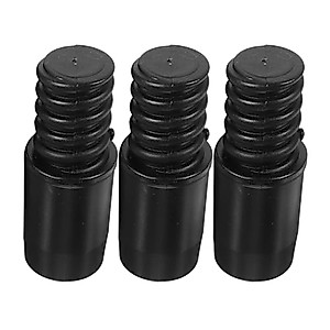 SEWOART 12 Pcs Mop Head Broom Handle Threaded End Pole Adapter for Broom Push Broom Handle Household Cleaning Tools Threaded Handle Tips Handle Tips for Broom Poles Connector Black Plastic