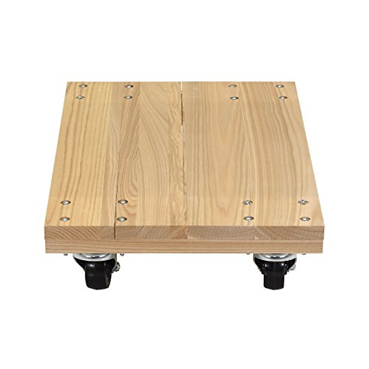 Vestil HDOS-1624-9 Solid Deck Hardwood Dolly with Hard Rubber Casters, 900 lbs Capacity, 24" Length x 16" Width x 5-1/2" Height
