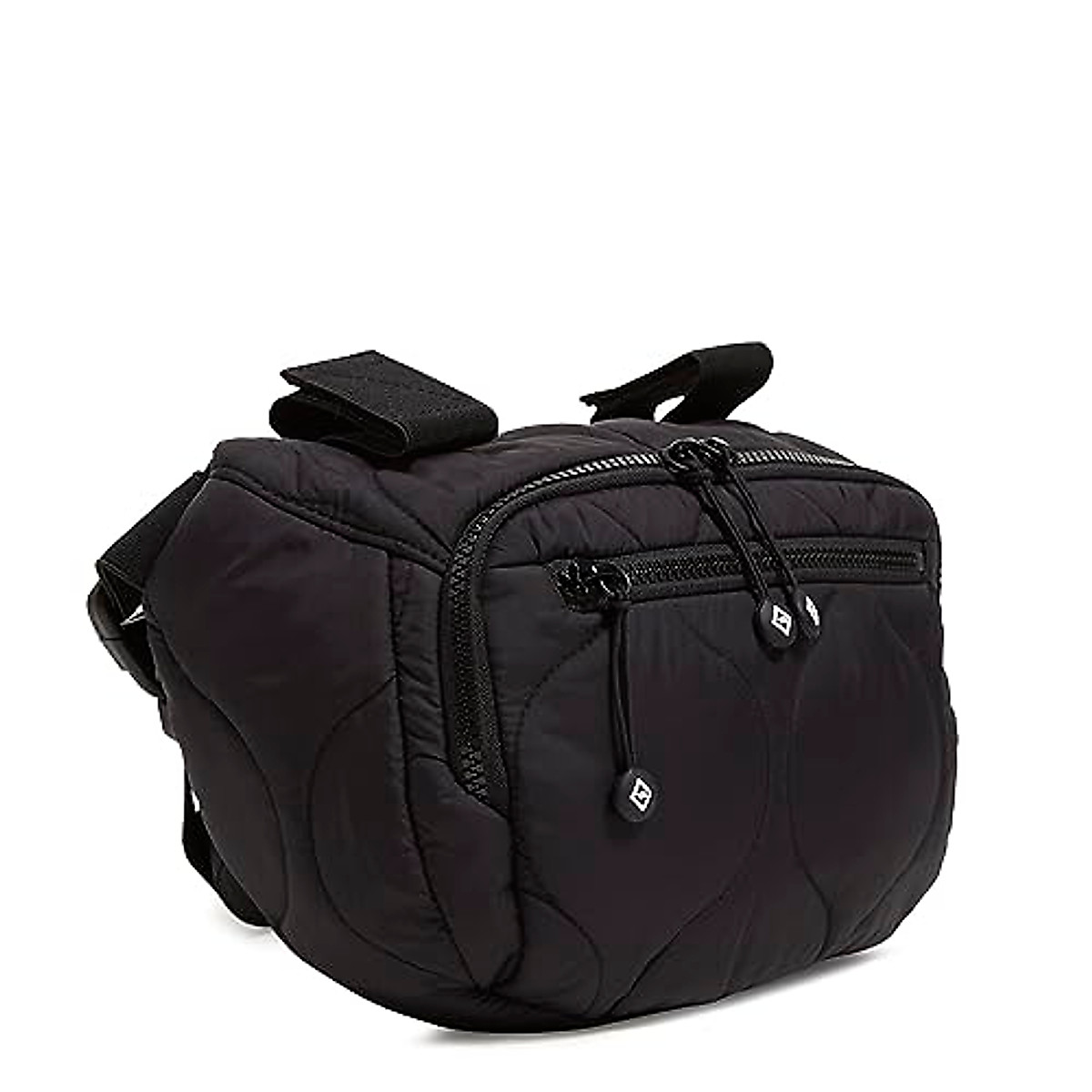 Vera Bradley Women's Featherweight Belt Bag Sling Crossbody, Black, One Size