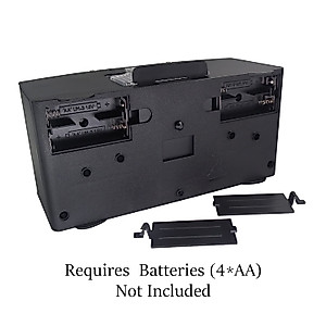 TAAVOP Automatic Card Shuffler, 1-2 Deck Battery-Operated Electric Poker Card Shuffler Machine, for Playing CardsUNO (Black), 8 x 4 x 4 inches；15.11 Ounces