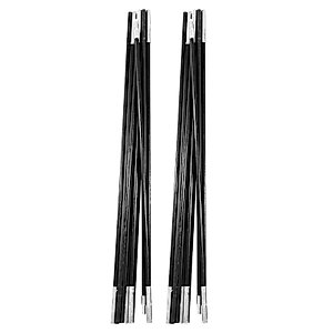 Tent Poles Replacement, Tent Accessories, Camping Tent Pole, Tent Support Rod Kit 2 Poles 4.9M Fiberglass Adjustable Tent Tarp Poles Replacement Tent Pole Kit for Awning Poles Camping Hiking