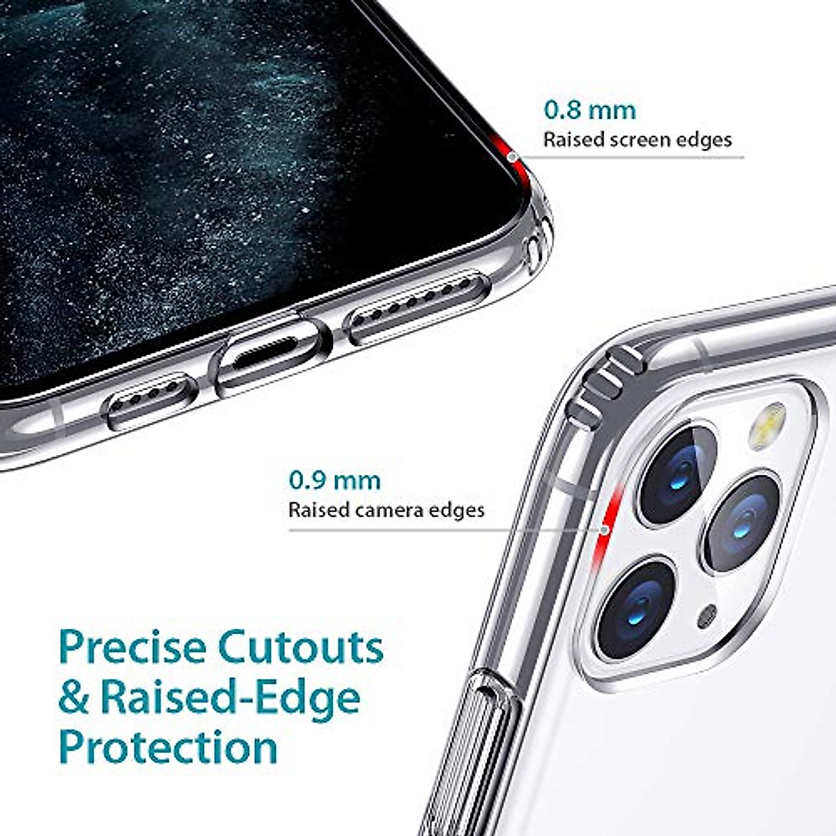 ESR Metal Kickstand Designed for iPhone 11 Pro Max Case, [Vertical and Horizontal Stand] [Reinforced Drop Protection] Flexible TPU Soft Back for iPhone 11 Pro Max (2019 Release), Clear