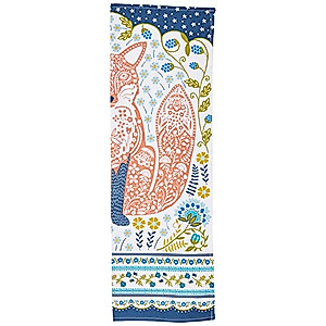 Ulster Weavers Tea Towel Cotton, Durable & Machine Washable, Eco-Friendly Design, Ideal Size, Animal Theme, Woodland Fox, Green