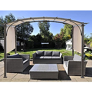 Universal Doubleton Steel Pergola Replacement Cover for Pergola Structures L-PG080PST, 85''x 208'' (Beige)