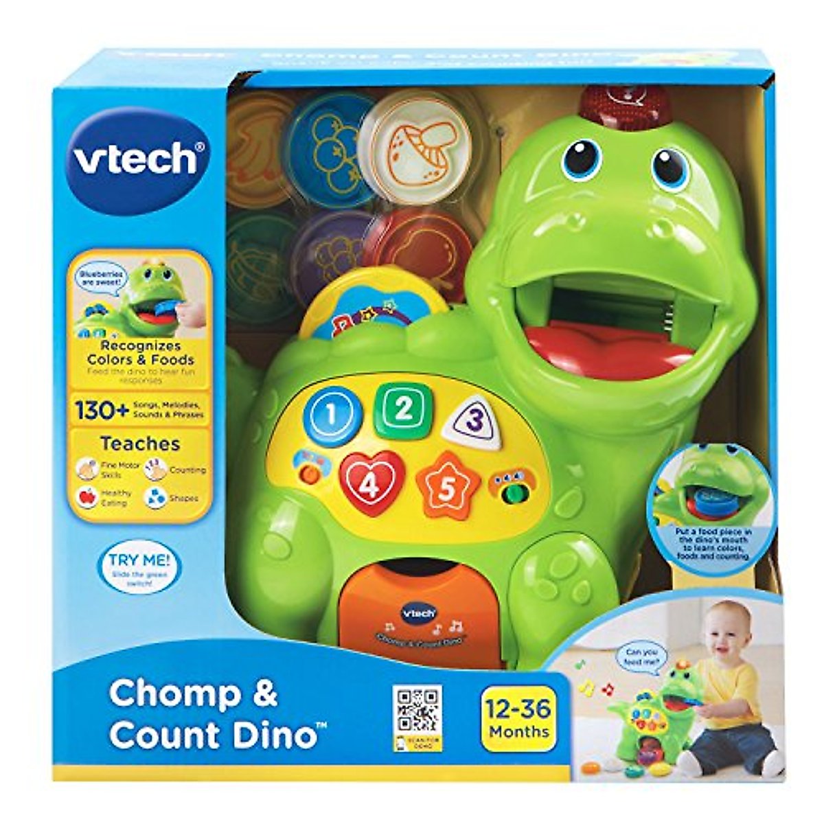 VTech Chomp and Count Dino, Green