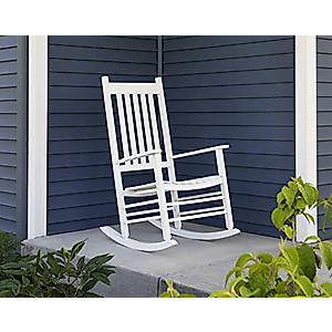 Woodlawn&Home, 100019, Mission Style Rocking Chair, White