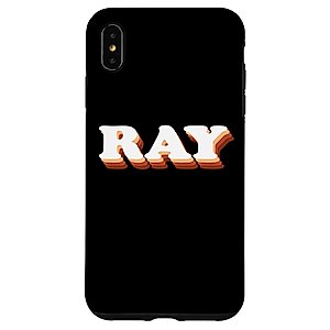 iPhone XS Max Ray Family Name Outfit Personalized Last Name Vacation Case
