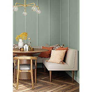 NextWall Faux Board and Batten Peel and Stick Wallpaper (Sage Green)