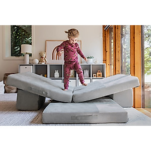 Figgy Modular Play Couch for Kids – Waterproof & Oeko-TEX Certified | Made in USA with Hook and Loop Connectors | Sensory Toy | Montessori Toy | Kid's Sofa & Indoor Climbing Playset