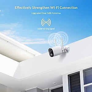 NETVUE Wireless Security Camera Outdoor, Rechargeable Battery Powered Surveillance Cameras for Home Security, Smart AI Detection, IP66 Waterproof, 2-Way Audio, 1080P Night Vision Cloud/SD Storage