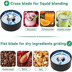 Bullet Blender Smoothie Maker 900W with To-Go Cups, Smoothie Blender, Upgrade 6-Point Blade, Smoothie Blender, Shake Blender Combo for Frozen Drink