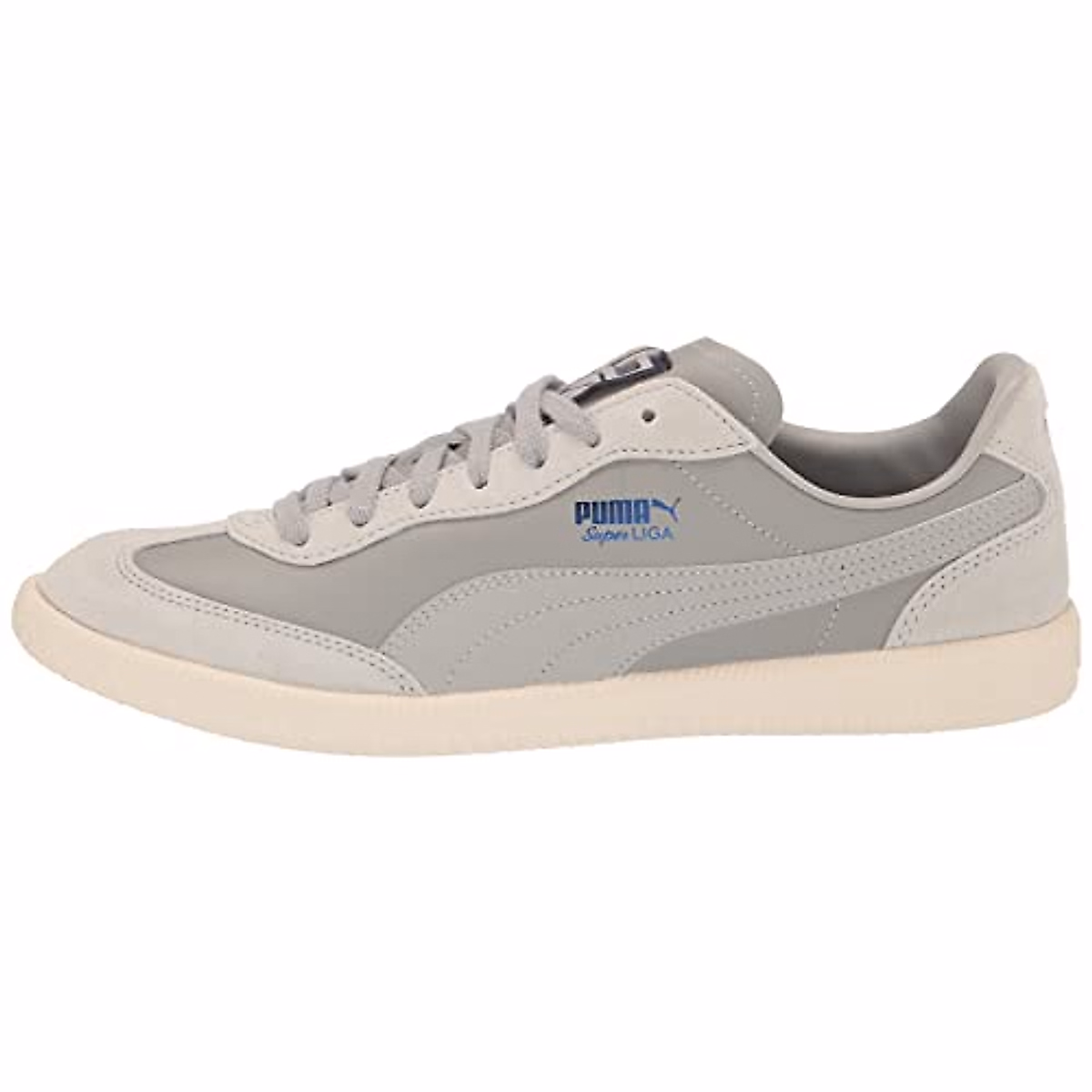 PUMA Mens Super Liga OG Sneaker, Limestone-Peacoat, 13