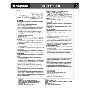 KingCamp Ultralight Camping Cot Bed Weight Capacity 120kg (Black)