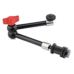 CAMVATE 11 inch Adjustable Articulating Friction Magic Arm Compatible with LCD Monitor, DSLR Camera Rig, LED Lights, Flash Light - 1477
