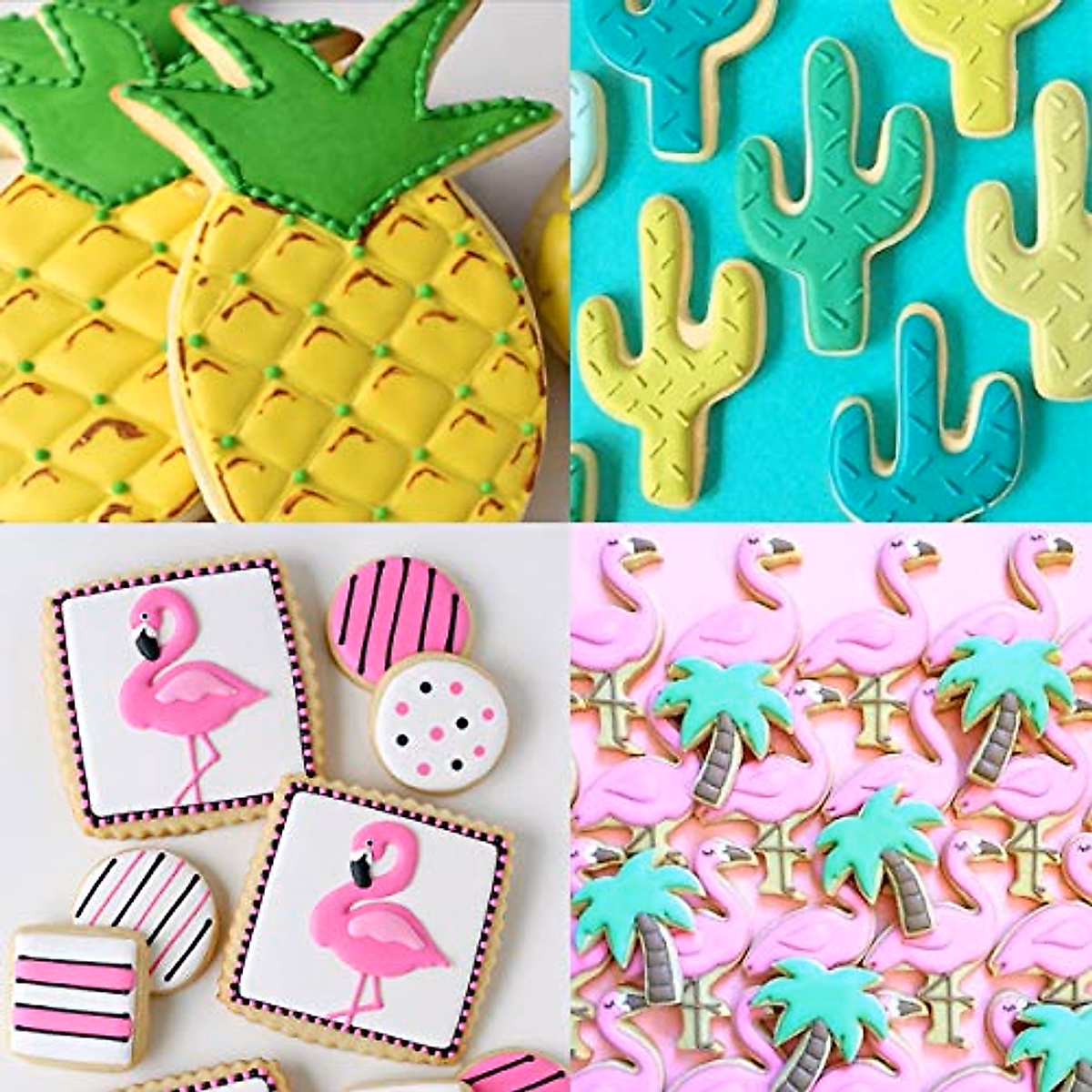 Cieovo 10 Piece Tropical Under the Sea Cookie Cutters, Hawaiian Ocean Creatures Biscuit Cutter for Biscuit, Fondant, Fruit, Bread, Summer Beach Themed Party Supplies