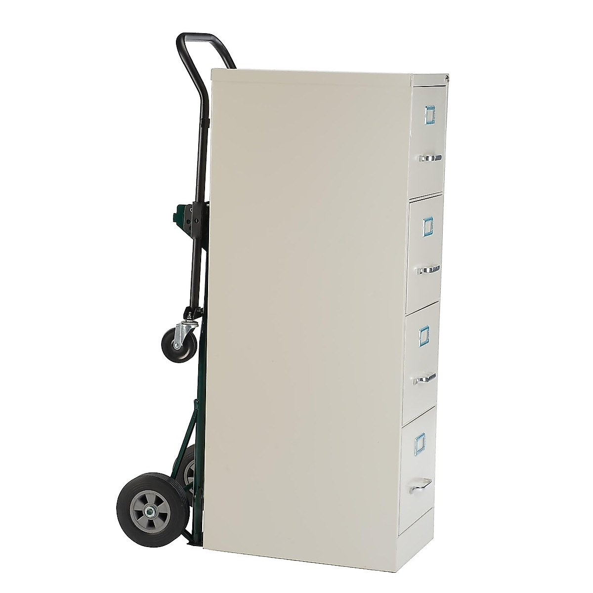 Harper Trucks Quick Change 4-in-1 Convertible Hand Truck, Continuous Handle, 8" Solid Rubber Wheels