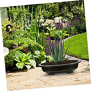 HANABASS 8 pcs Balcony Planter Lotus Hole Growing Gardening with Household Room Bonsai Plastic for Hydroponic Oval Desk Large Plants Flowerpots Holder Flower Container Nursery Pot