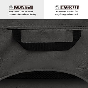 ULTCOVER Waterproof Patio Chair Cover – Outdoor Lounge Deep Seat Single Lawn Chair Cover 2 Pack Fits Up to 32W x 34D x 34H inches, Black