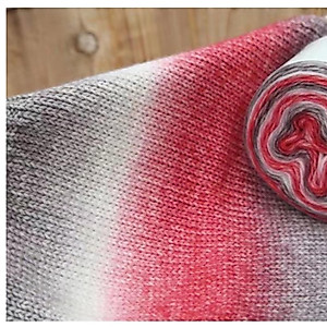 100g/Ball Gradient Rainbow Cake Yarn Hand-Woven Cotton Yarn Fancy Block Dyeing Wool Yarns for Knitting Crochet Sweater