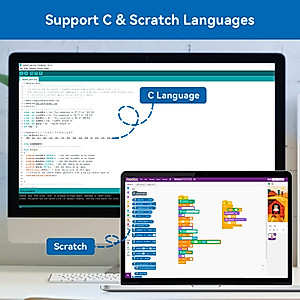SunFounder Project Complete Starter kit Compatible with Arduino UNO R3 Arduino IDE/Scratch Coding with 42 Detailed Online Tutorials