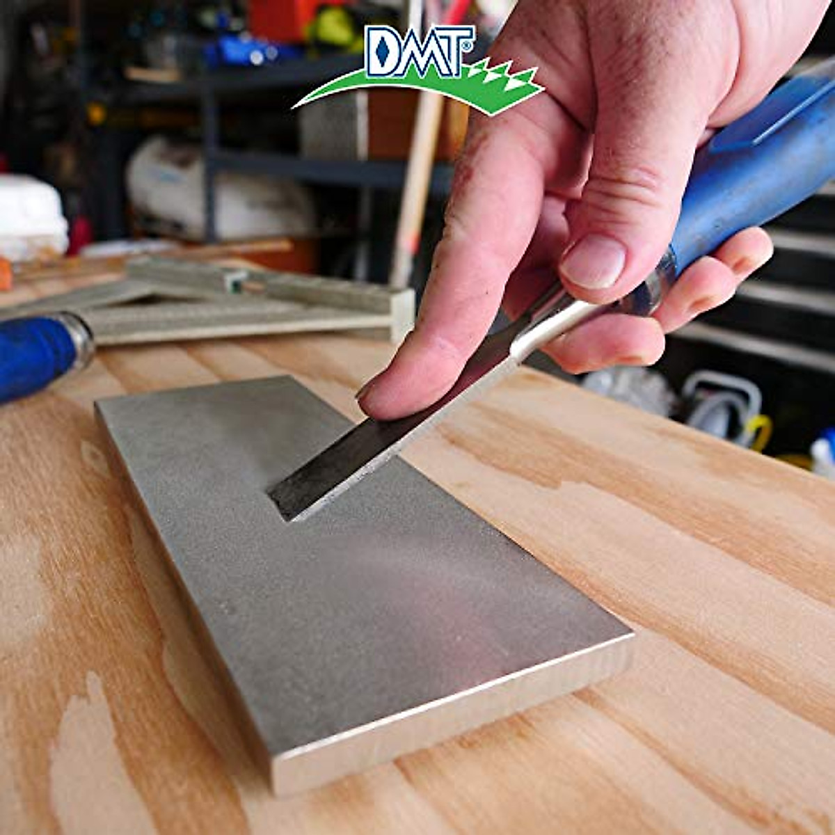 DMT D8F Dia-Sharp Diamond Knife Sharpener, Fine Diamond Sharpening Stone, 8-Inch