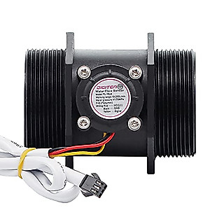 DIGITEN Water Flow Control LCD Display+G2"Flow Sensor Meter+12V Power